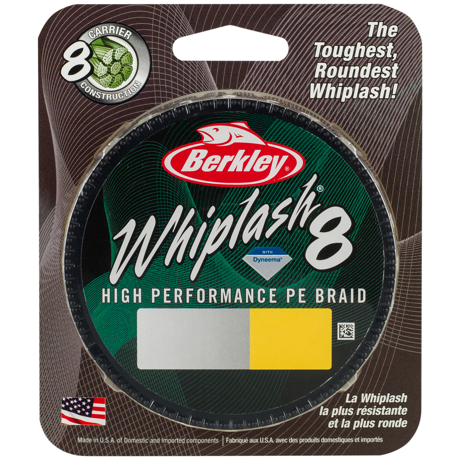 Berkley Whiplash 8 Braid, Gelb