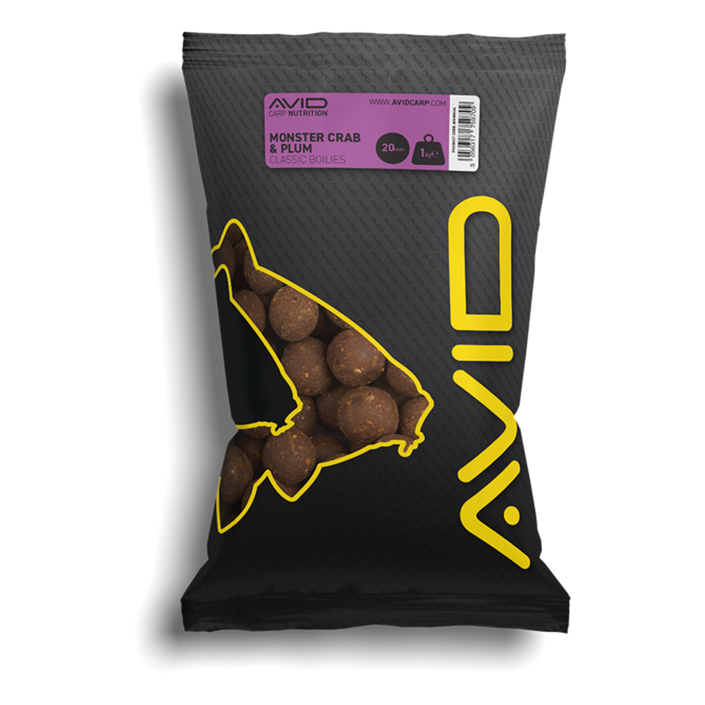 Avid Carp Classic Shelf Life Boilies - Monster Crab & Plum