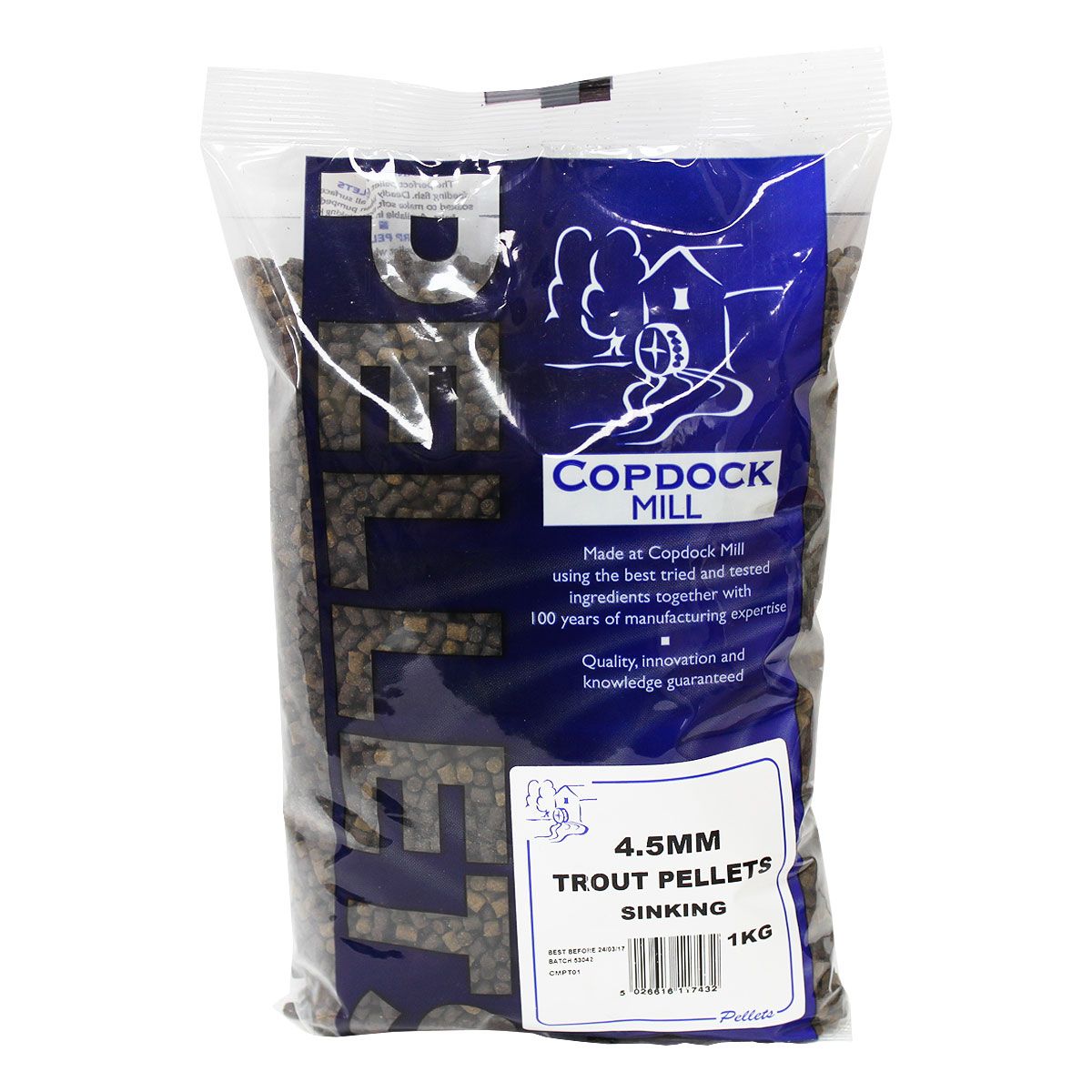 Copdock Mill Elite Forellenpellets, 4,5mm