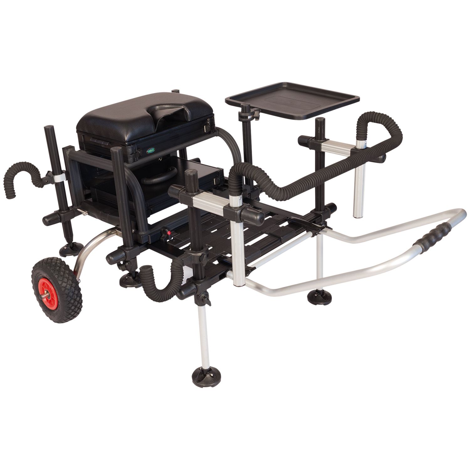Rive D36 ST8 Full Black Seatbox Complete with Trolley | Angling Direct