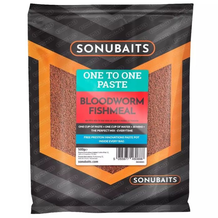 Sonubaits One To One Paste, Blutwurm & Fischmehl
