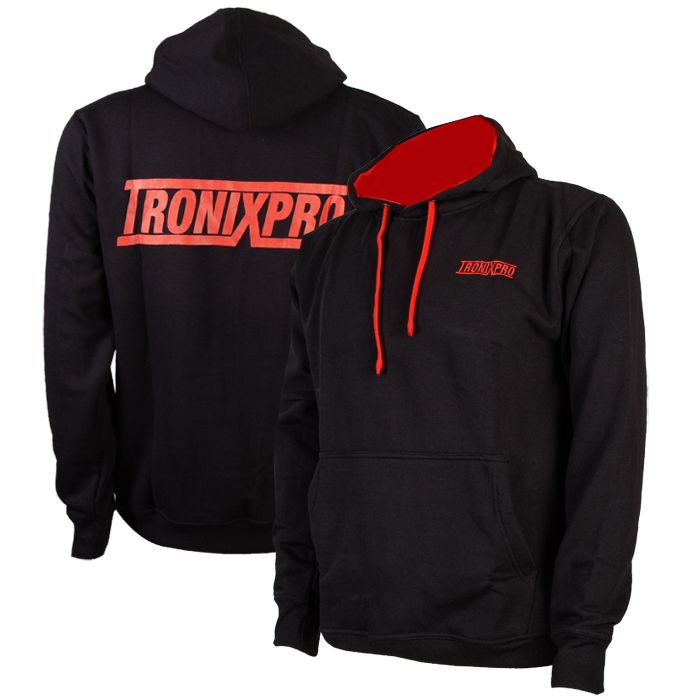 Tronixpro Classic Hoodie, Rot/Schwarz