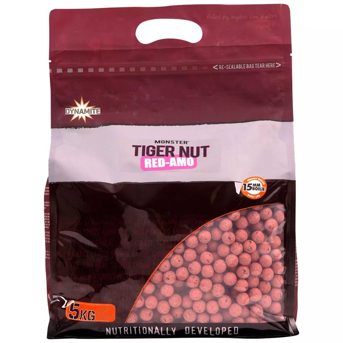 Monster Tiger Nut Red Amo Angel Boilies von Dynamite Baits