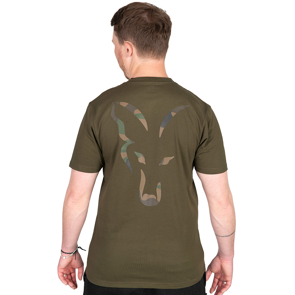 Fox Khaki Fox Head Logo T-Shirt | Angling Direct