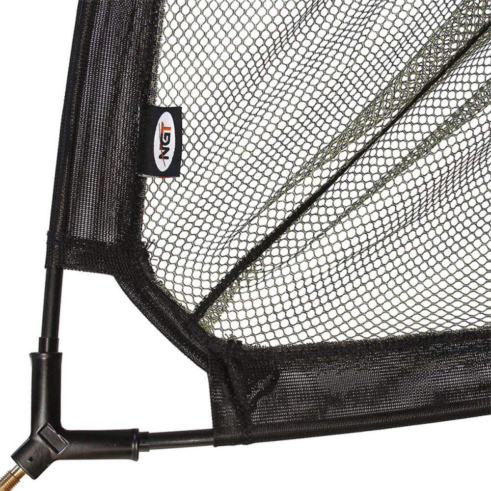 NGT 50" Specimen Two-Tone Mesh Kescher with Metal 'V' Block & Stink Bag