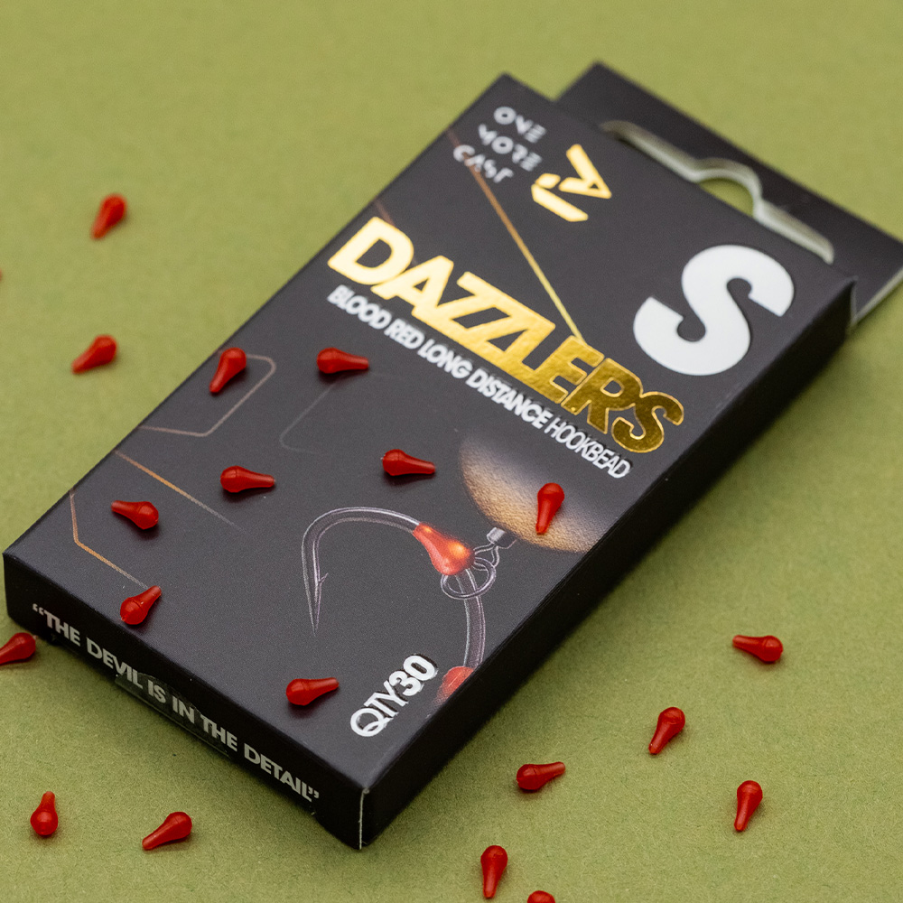 OMC Dazzlers Blood Red Long Distance Hook Bead | Angling Direct