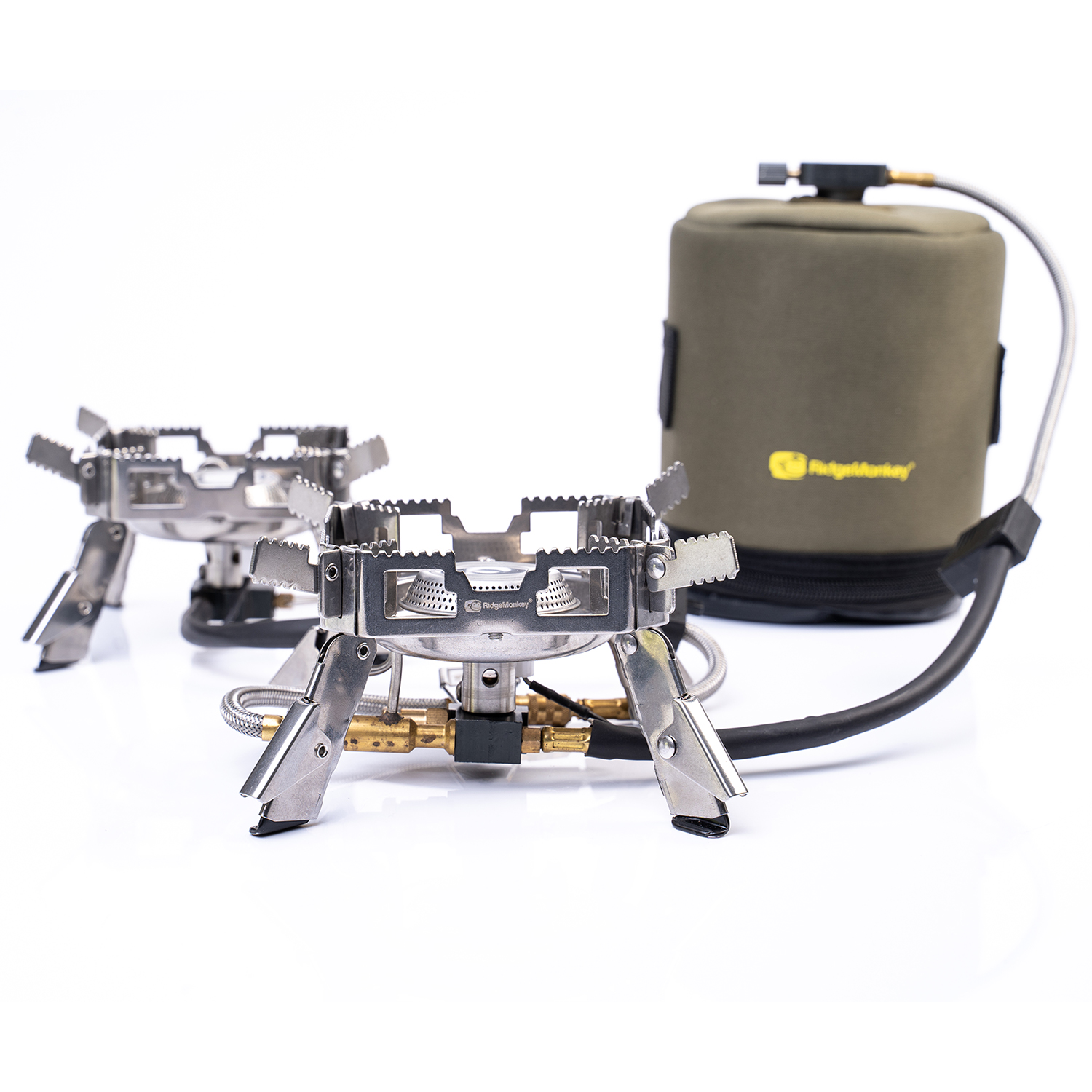 RidgeMonkey Quad Pro Kocher, Mini, Connect-Kit
